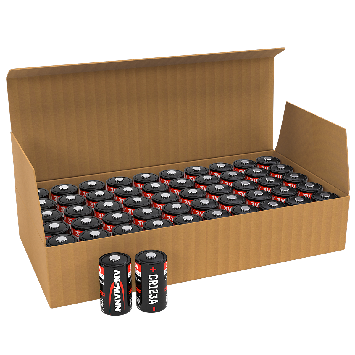 Ansmann Bulk CR123A Batteries - Box of 50