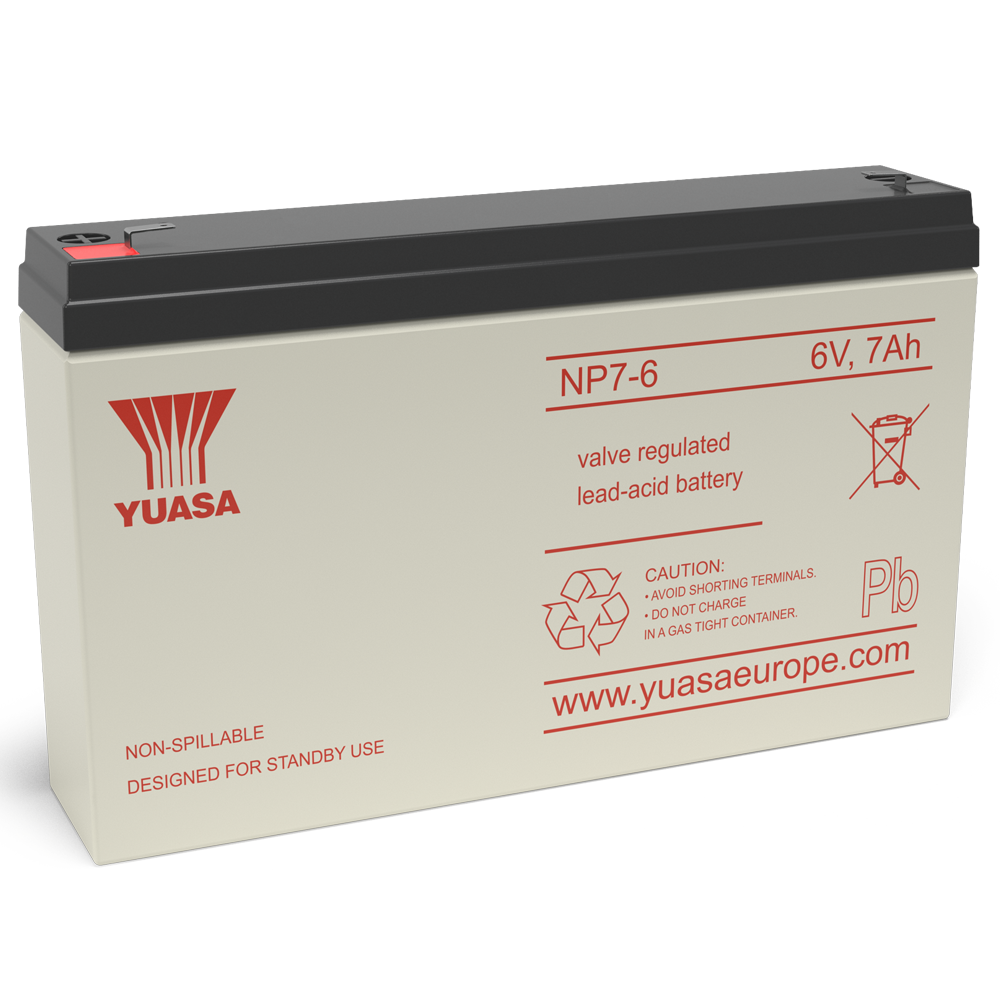 Yuasa NP7-6 VRLA Sealed Lead Acid Battery