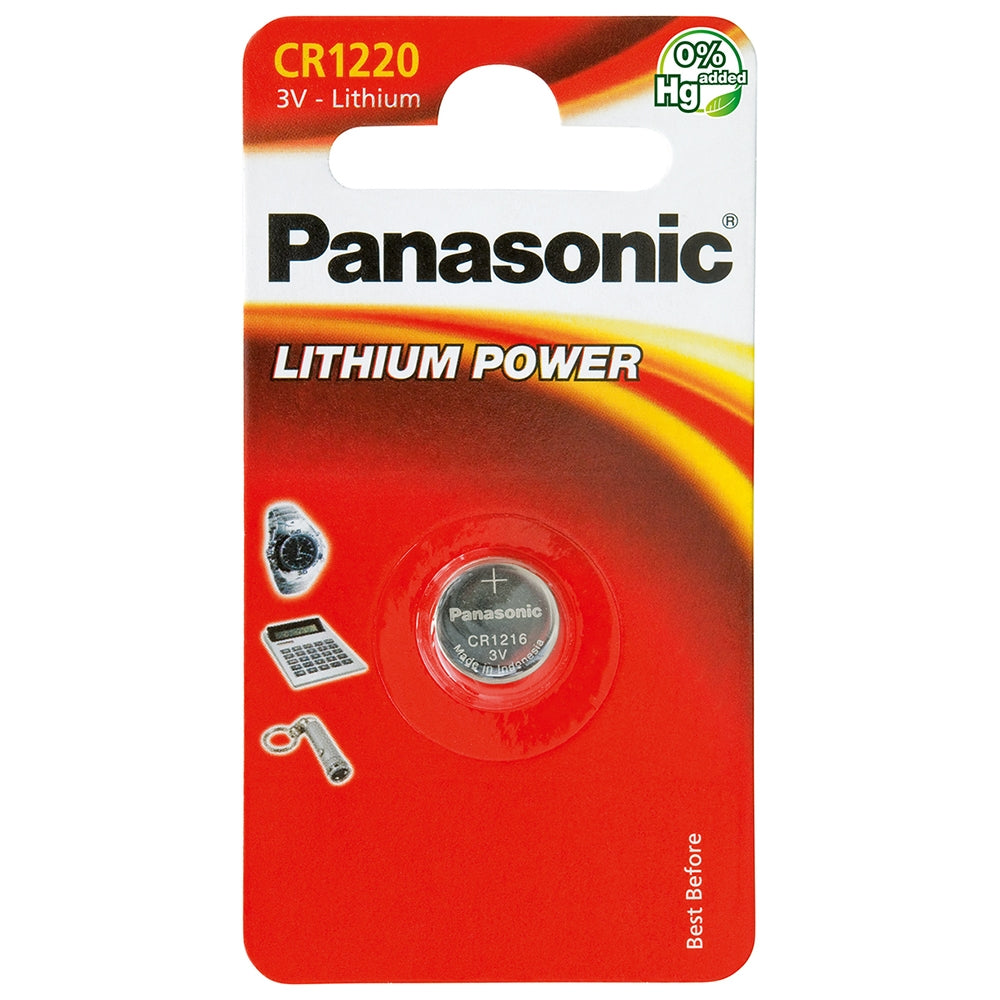 Panasonic CR1220 Coin Cell Battery - 1 Pack
