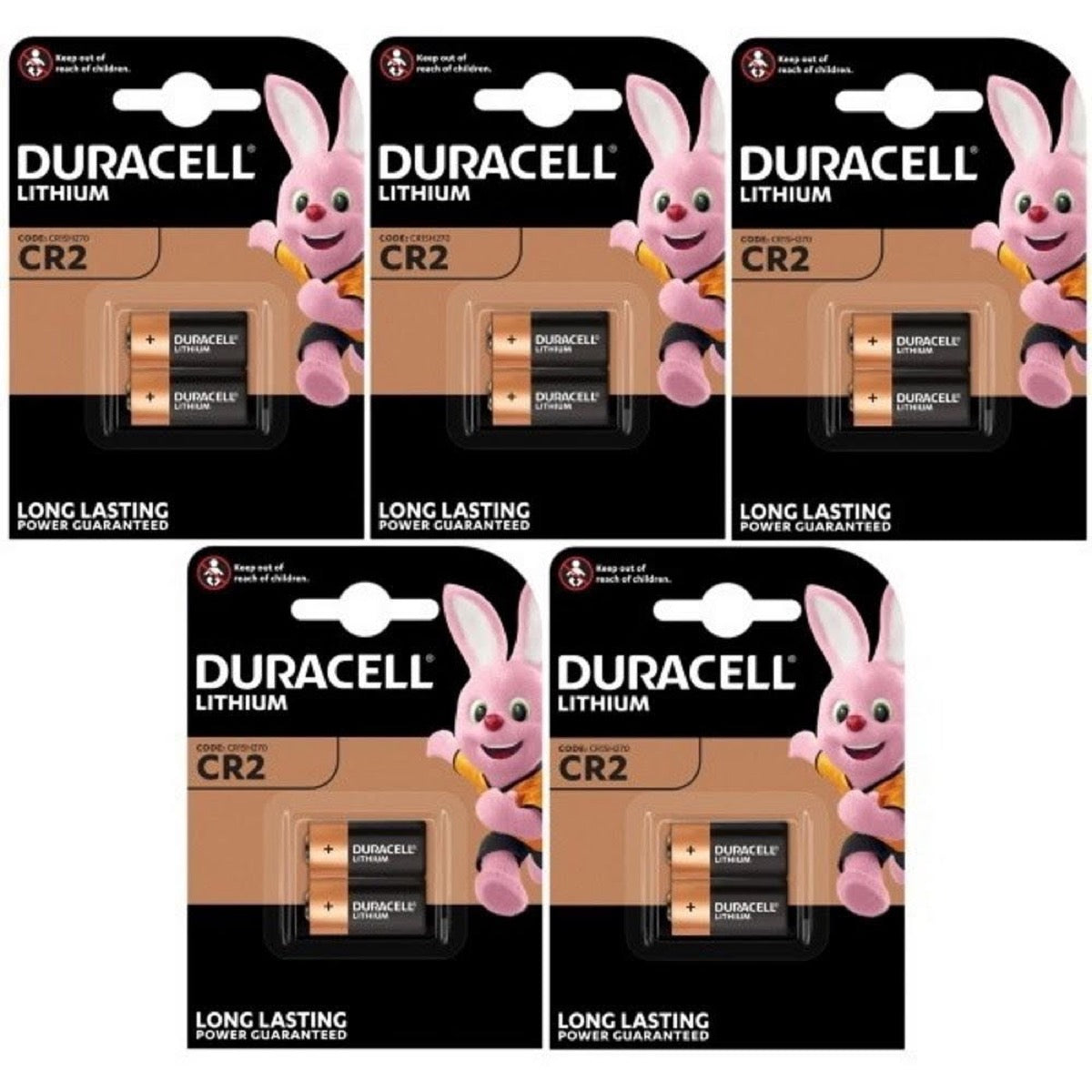 Duracell Lithium CR2 Battery - 10 Bulk Pack