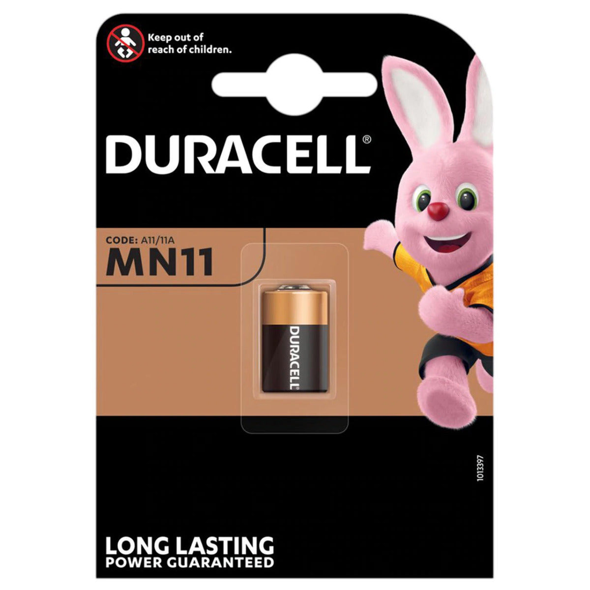 Duracell MN11 A11 11A Batteries - 1 Pack