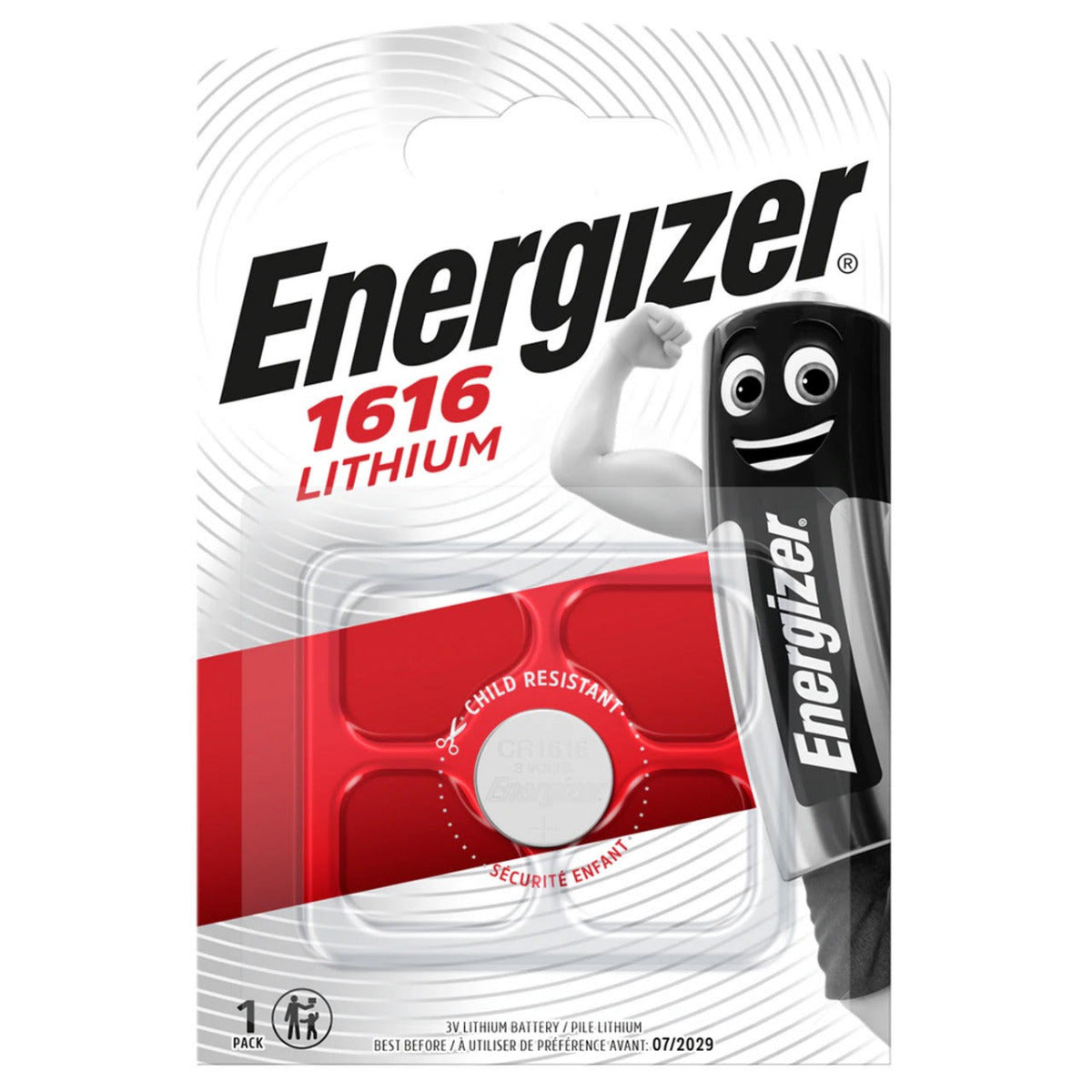 Energizer CR1616 L28 Coin Cell Lithium Battery