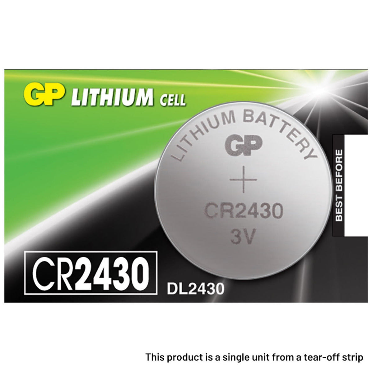 GP CR2430 Coin Cell Batteries - 1 Pack